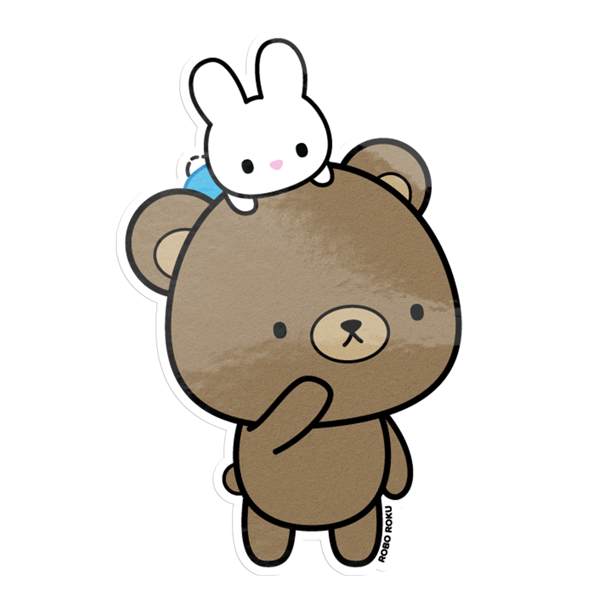 Puddin' Bear and Boba Bunny Vinyl Sticker – Robo Roku