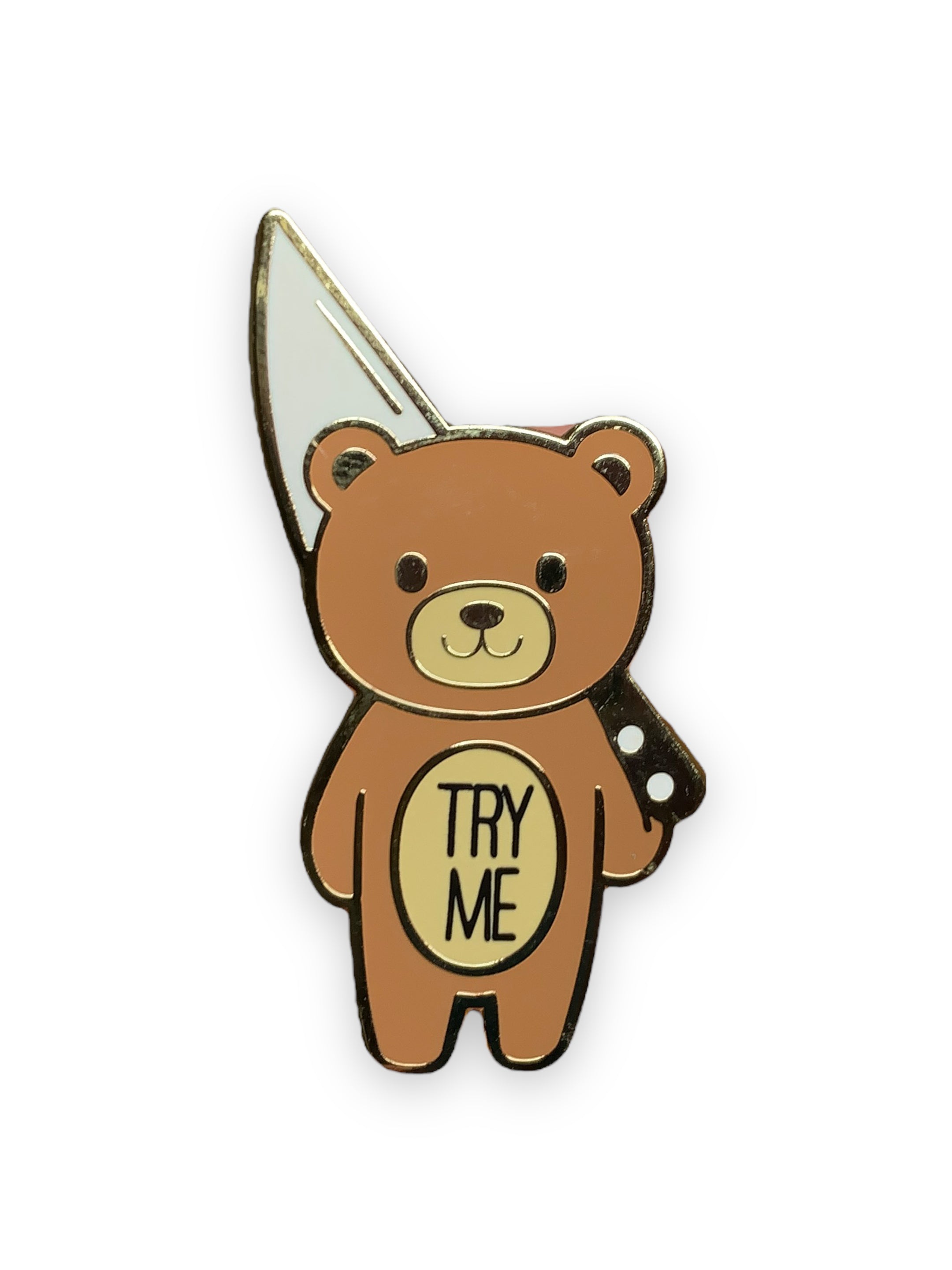 TRY ME Mood Bear - July Patreon Enamel Pin Pal – Robo Roku