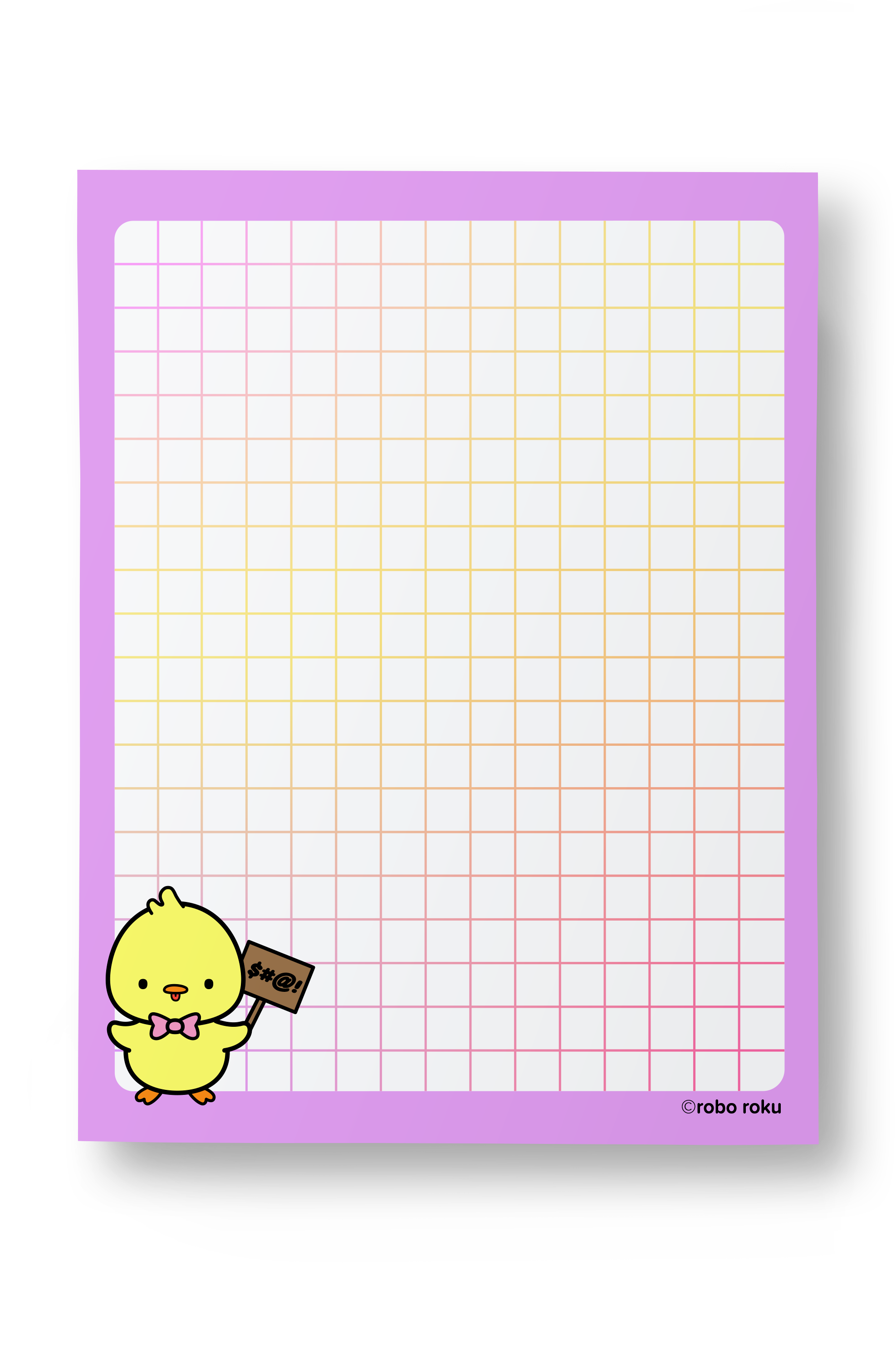🦆 Buttercream Quack - Sweet Sidekicks - A2 Memo Pad – Robo Roku