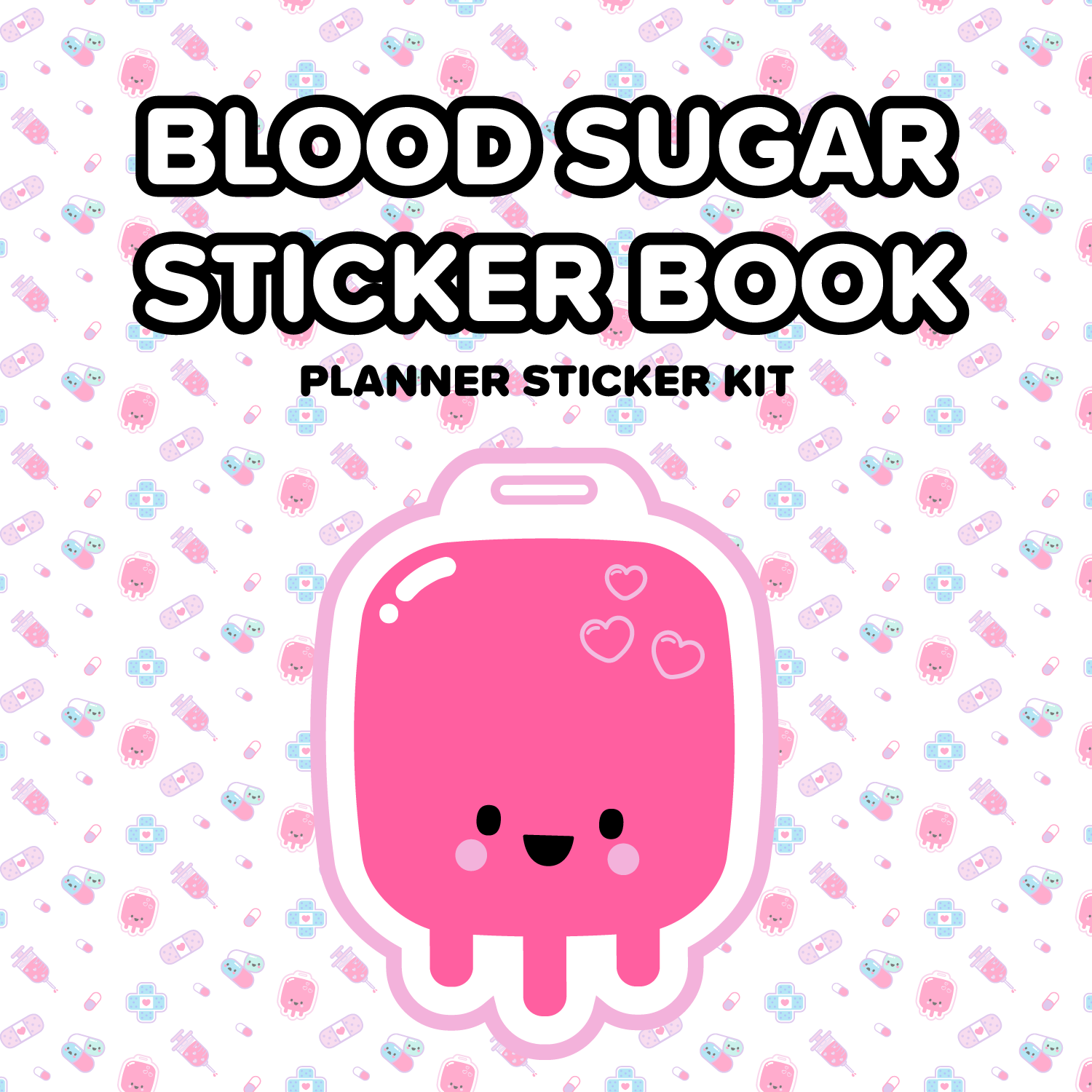 Blood Sugar Tracker Planner Sticker Kit – Robo Roku