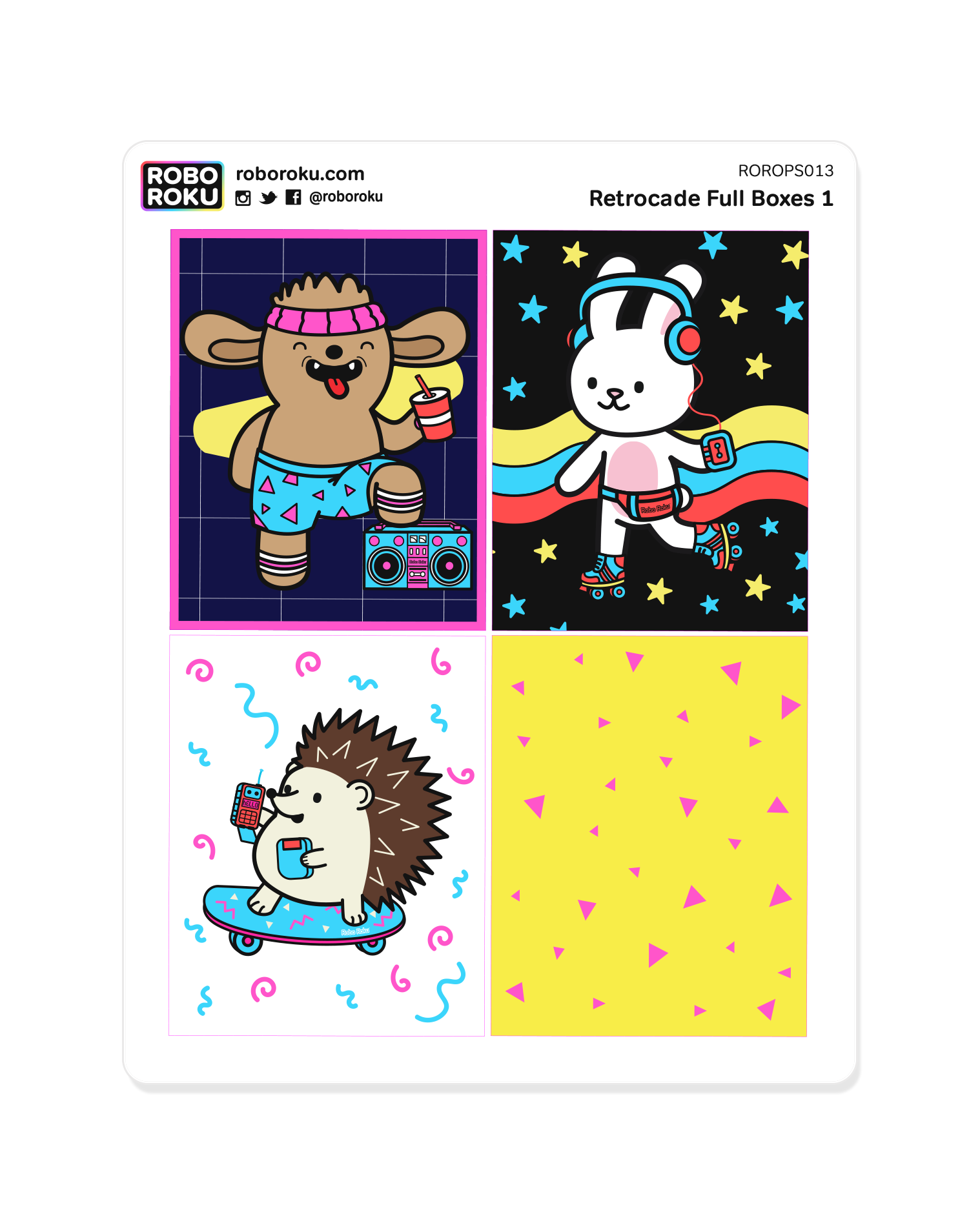 Retrocade Art Boxes - Planner Stickers – Robo Roku