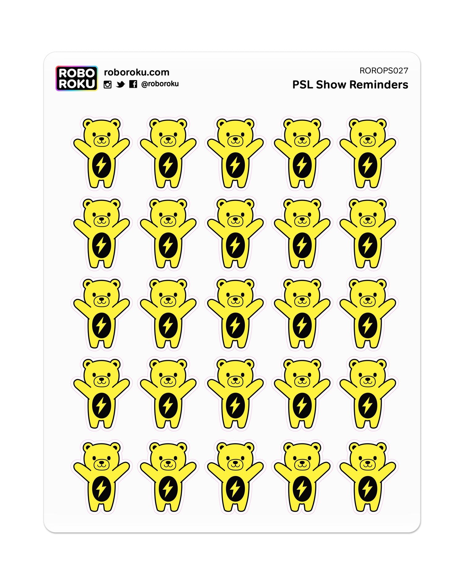 Popshop Live Show Trackers - Planner Stickers – Robo Roku