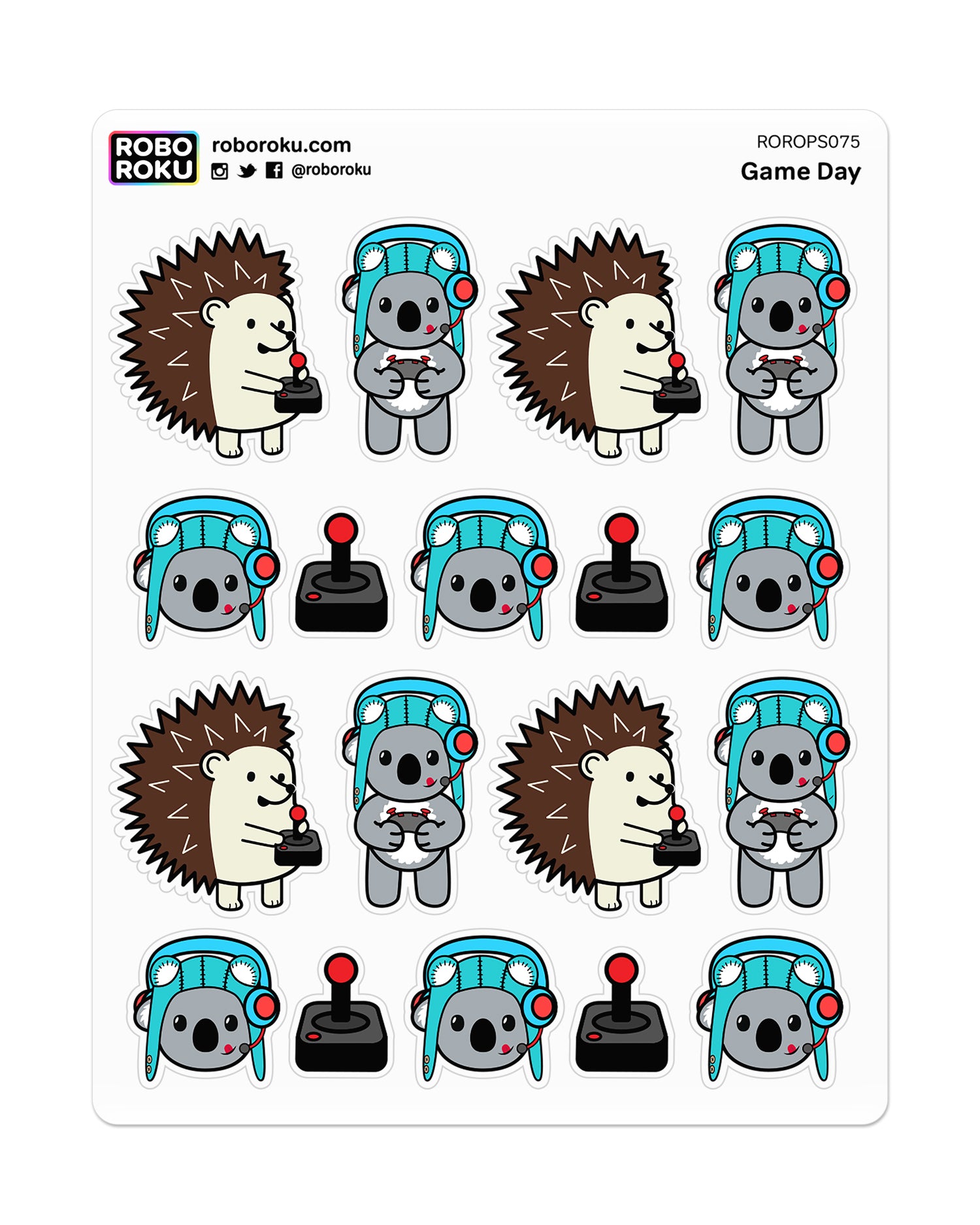 Game Day Video Games - Planner Stickers – Robo Roku